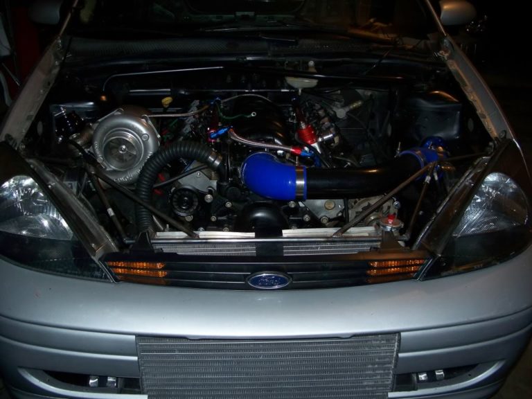 Ford Focus with a Turbo 5.3 L V8 – Engine Swap Depot