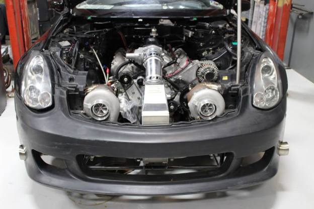 Infiniti G35 With 1500 A Horsepower Twin-turbo V8 – Engine Swap Depot