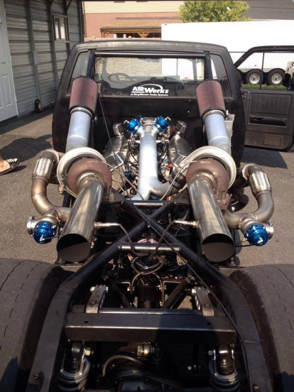 The Stretchy Truck: Chevy S10 with a Mid-engine Twin-turbo V8 – Engine ...