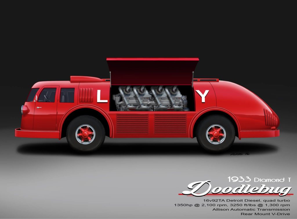 Building a Texaco Doodlebug with a Quad-turbo V16 – Engine Swap Depot