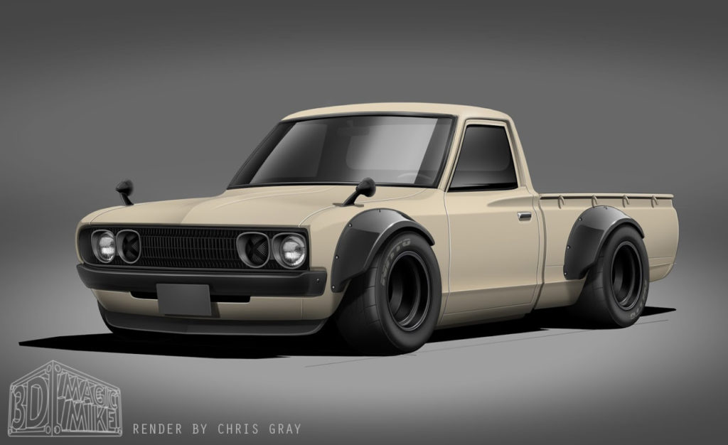 Datsun 620 with a Twin-Turbo 1UZ – Engine Swap Depot