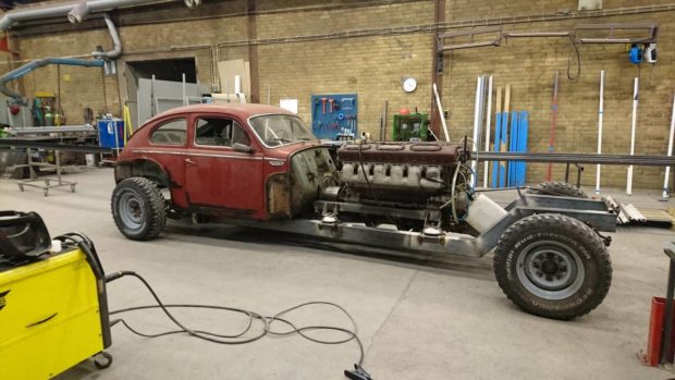Volvo PV544 with a 38 L Diesel V12 – Engine Swap Depot