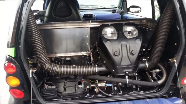 Smart Fortwo with a Kawasaki ZZR1400 Motorcycle Engine – Engine Swap Depot