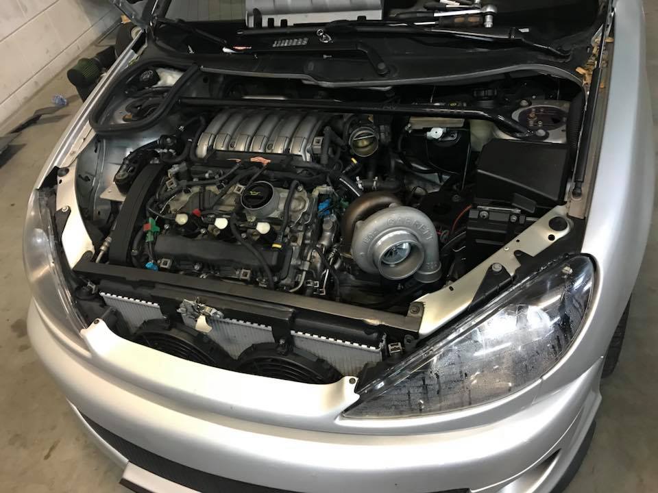 Building A 4wd Peugeot 206 With A Turbo V6 Engine Swap Depot