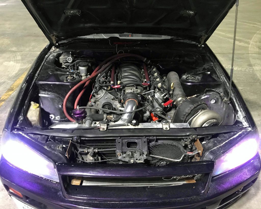 Nissan R32 with a Turbo 4.8 L LSx V8 – Engine Swap Depot