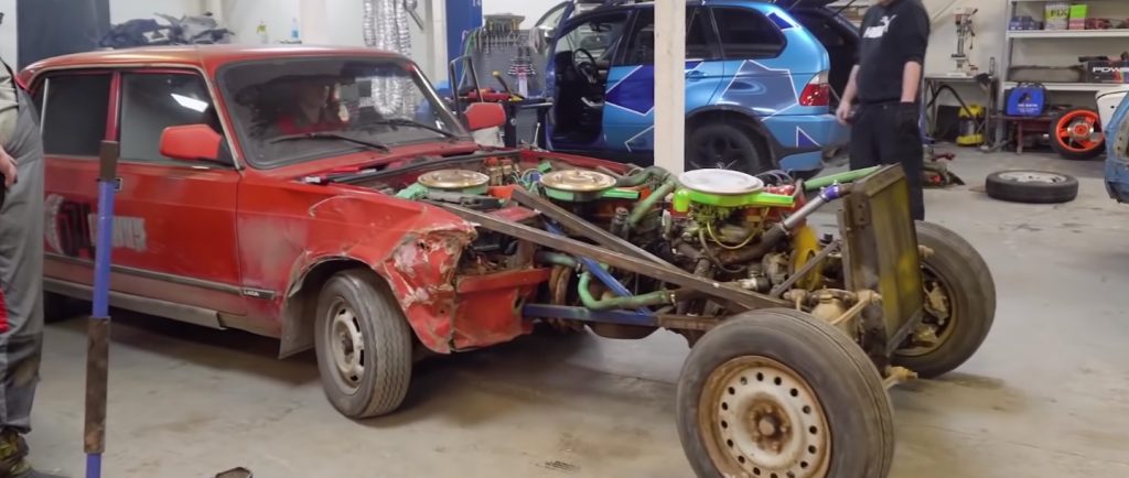 Lada Riva with Three Engines - engineswapdepot.com