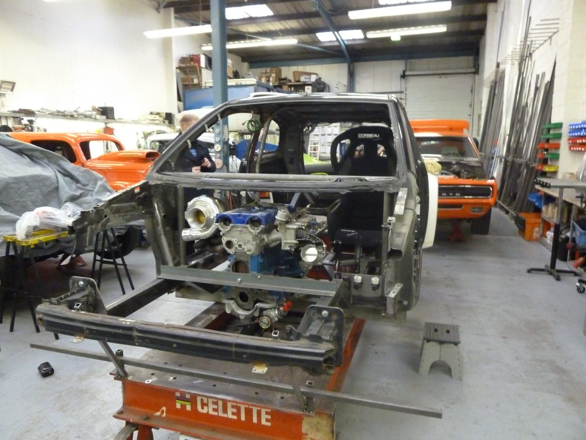 RWD Ford Fiesta with a Turbo Cosworth Inline-Four - engineswapdepot.com