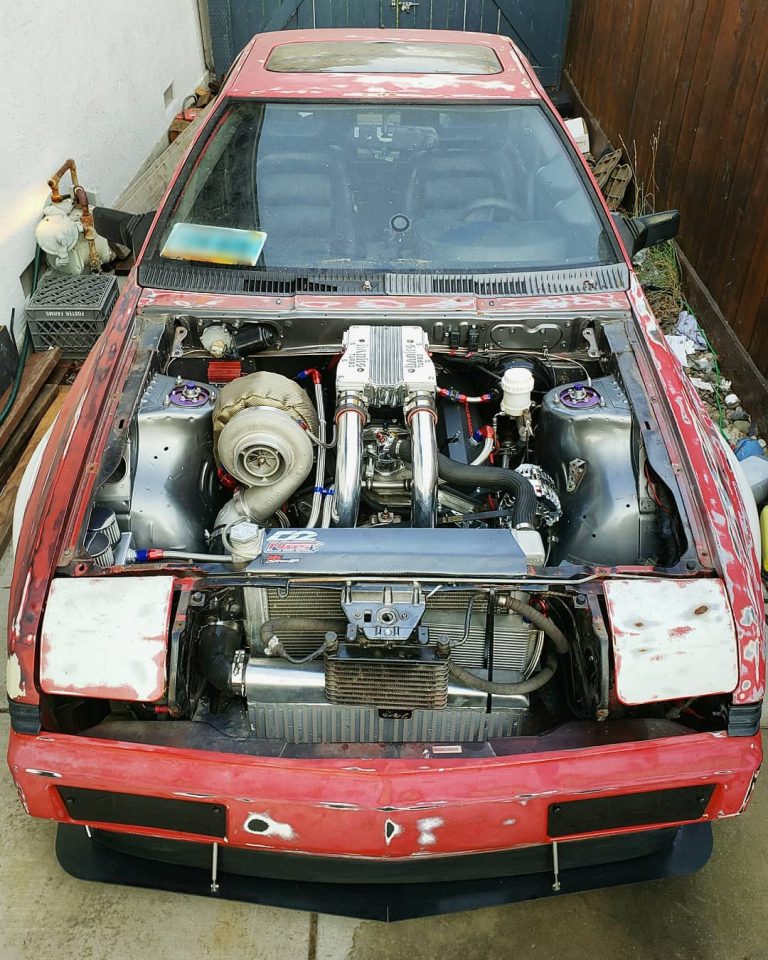 1989 Mitsubishi Starion with a Turbo 408 ci Chevy V8 – Engine Swap Depot