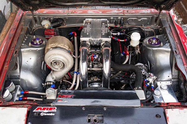1989 Mitsubishi Starion with a Turbo 408 ci Chevy V8 – Engine Swap Depot