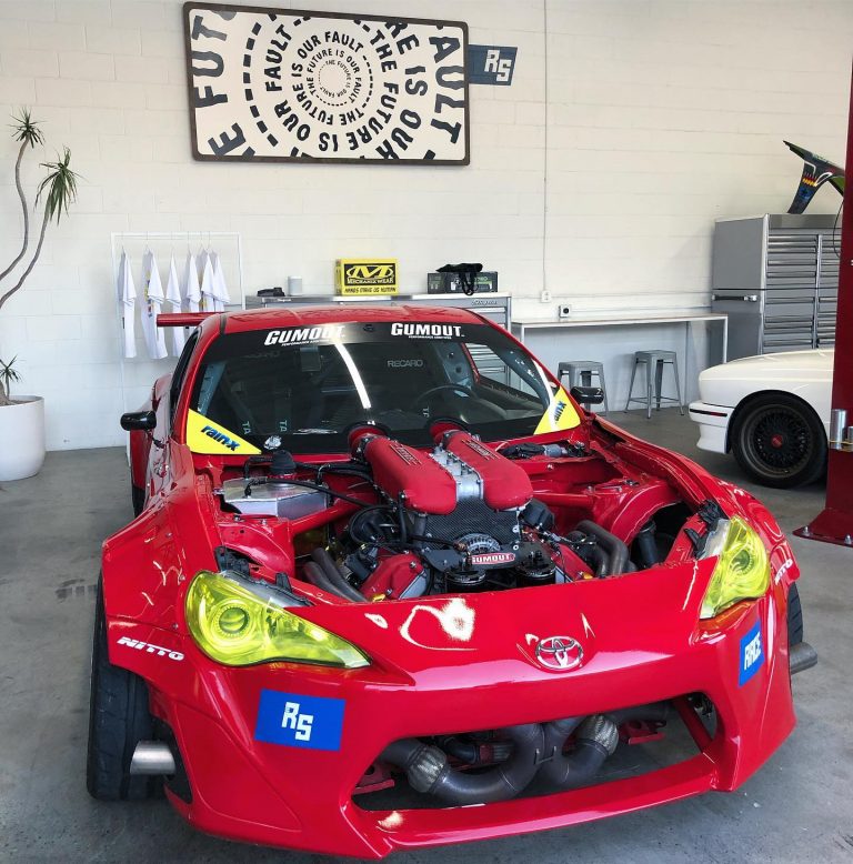 Toyota GT86 with a Ferrari V8 Drifts Goodwood – Engine Swap Depot