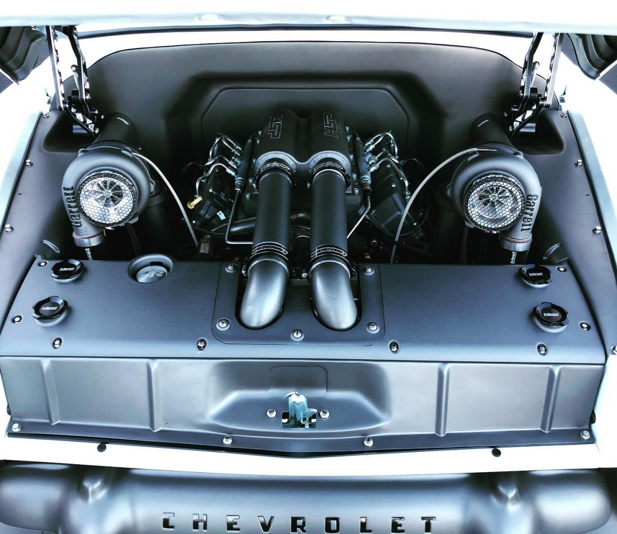 1955 Chevy Truck with a Twin-Turbo Duramax V8 – Engine Swap Depot