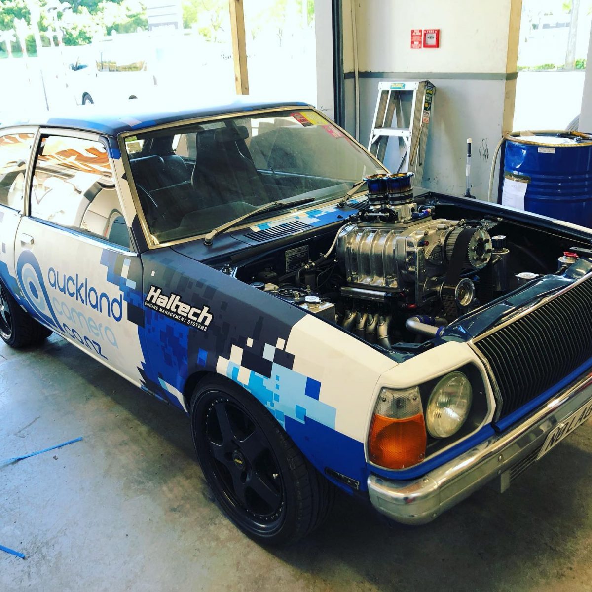 1977 Mazda 323 with a Supercharged 13B Two-Rotor – Engine Swap Depot