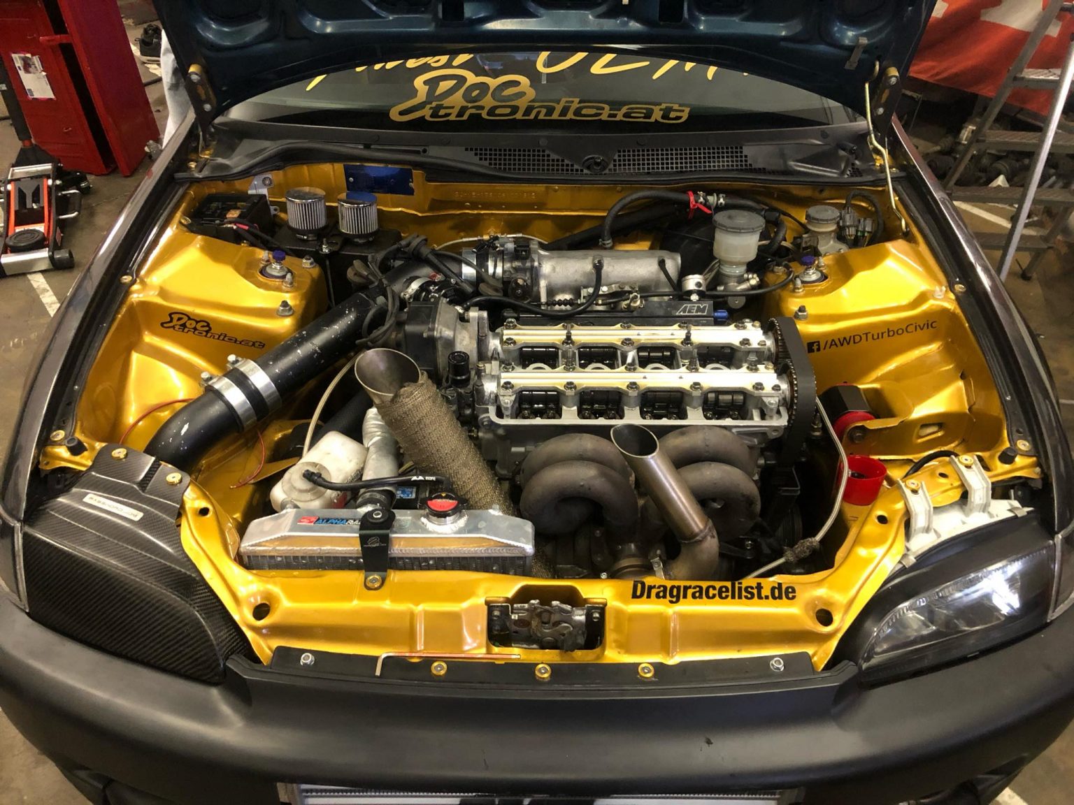 AWD Civic with a Turbo B18 - engineswapdepot.com