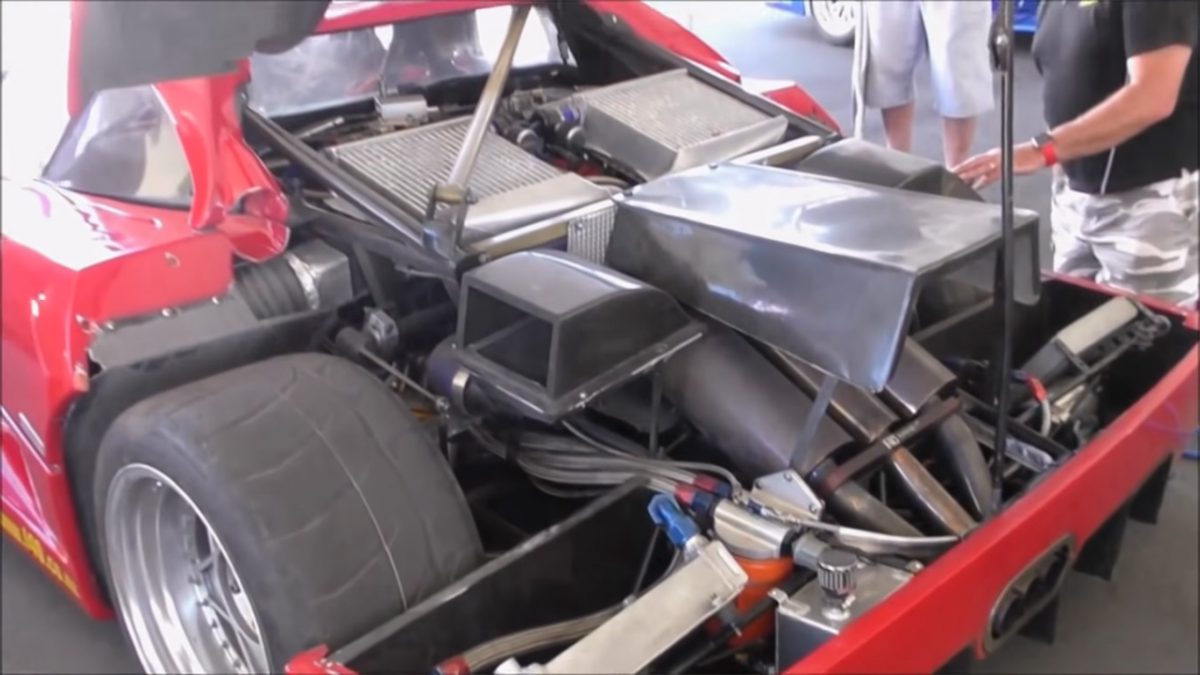 Ferrari F40 Replica with a Twin-Turbo 1UZ V8 - engineswapdepot.com