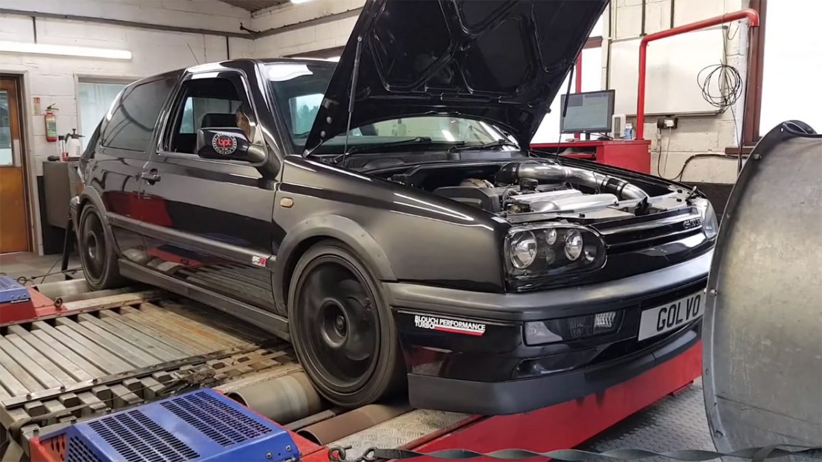 AWD Golf with a Turbo Volvo Inline-Five Makes 825 hp on Dyno