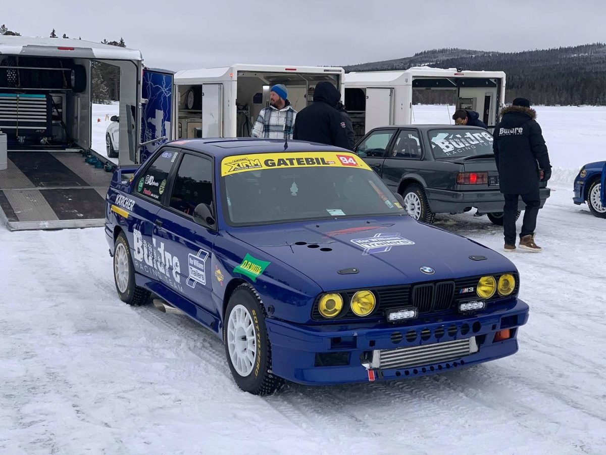 BMW E30 M3 with a 2JZ-GTE Races on Ice – Engine Swap Depot