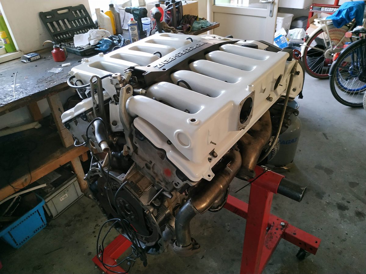 Mercedes 190 with a M120 V12