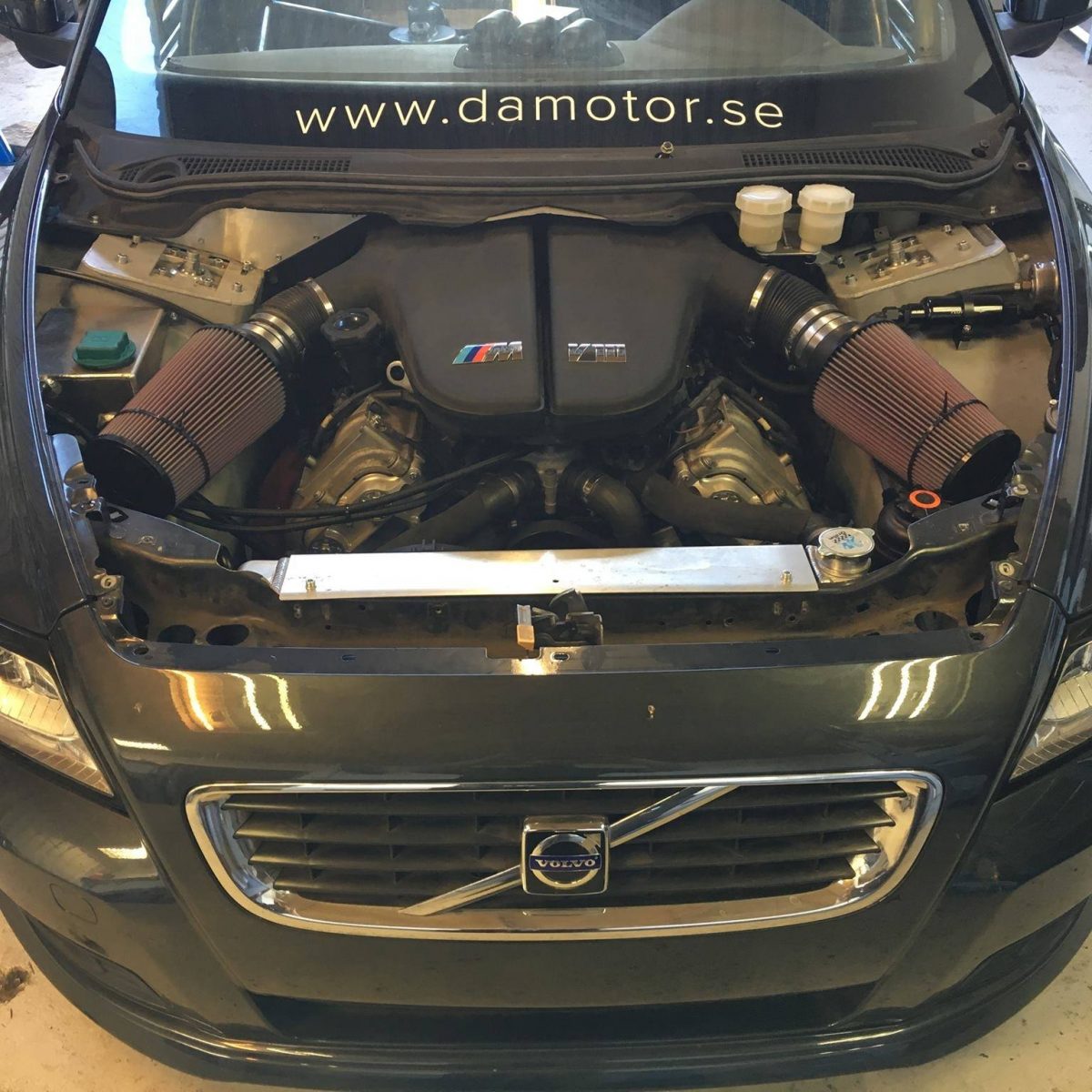 Custom Volvo S40 with a BMW V10