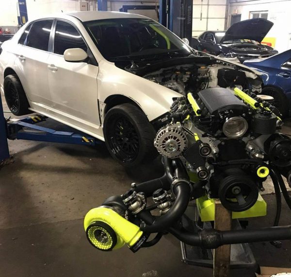 Subaru WRX with a Turbo LS2 V8 – Engine Swap Depot