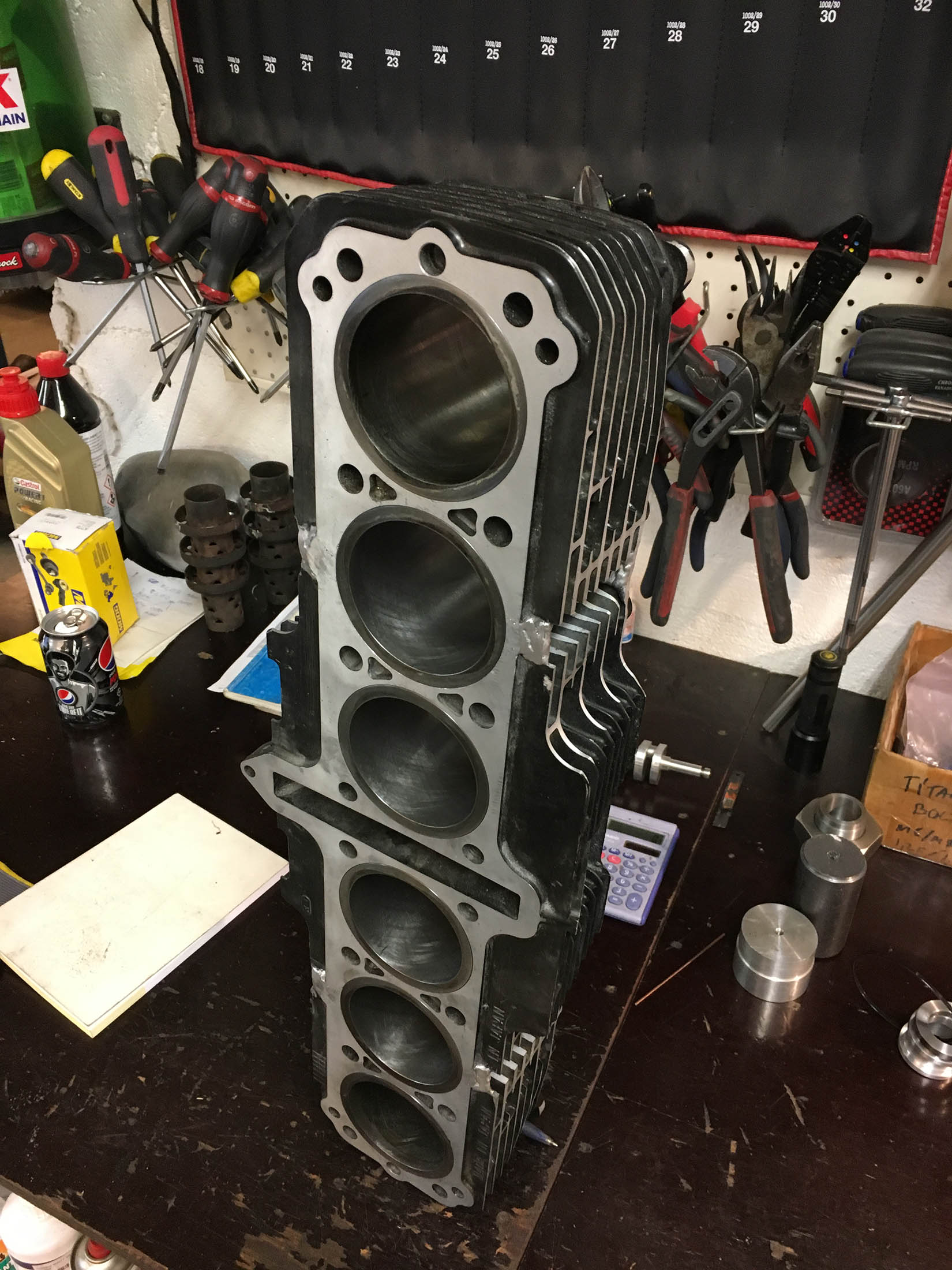 Custom Inline-Six from Suzuki GSX Engines