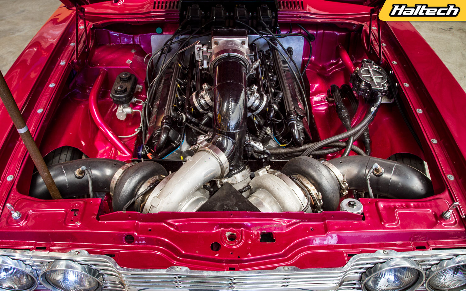 Ford Cortina with a Twin-Turbo 390 ci V8 03 – Engine Swap Depot