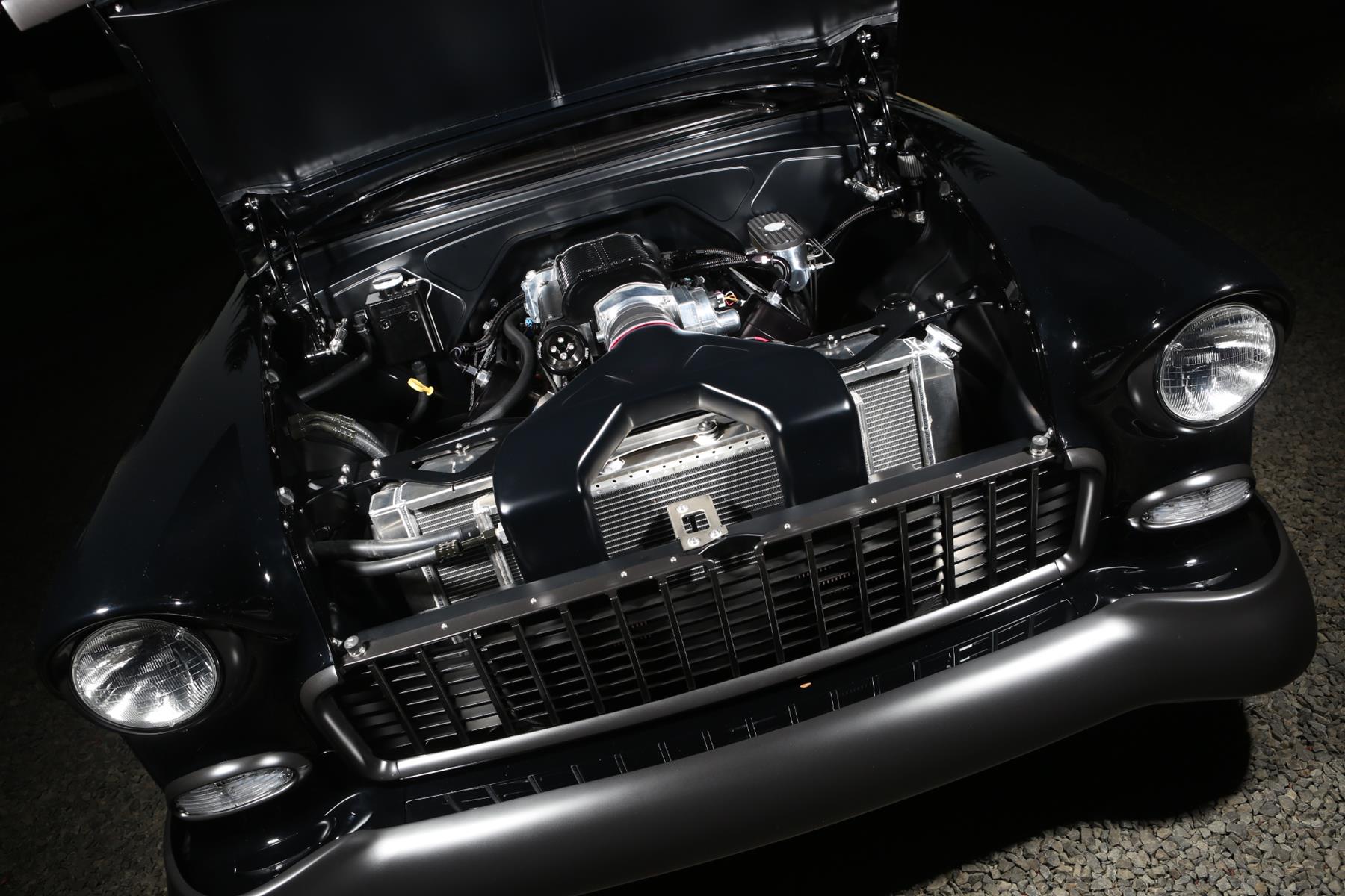1955 Chevy with a Supercharged 427 ci V8 – Engine Swap Depot