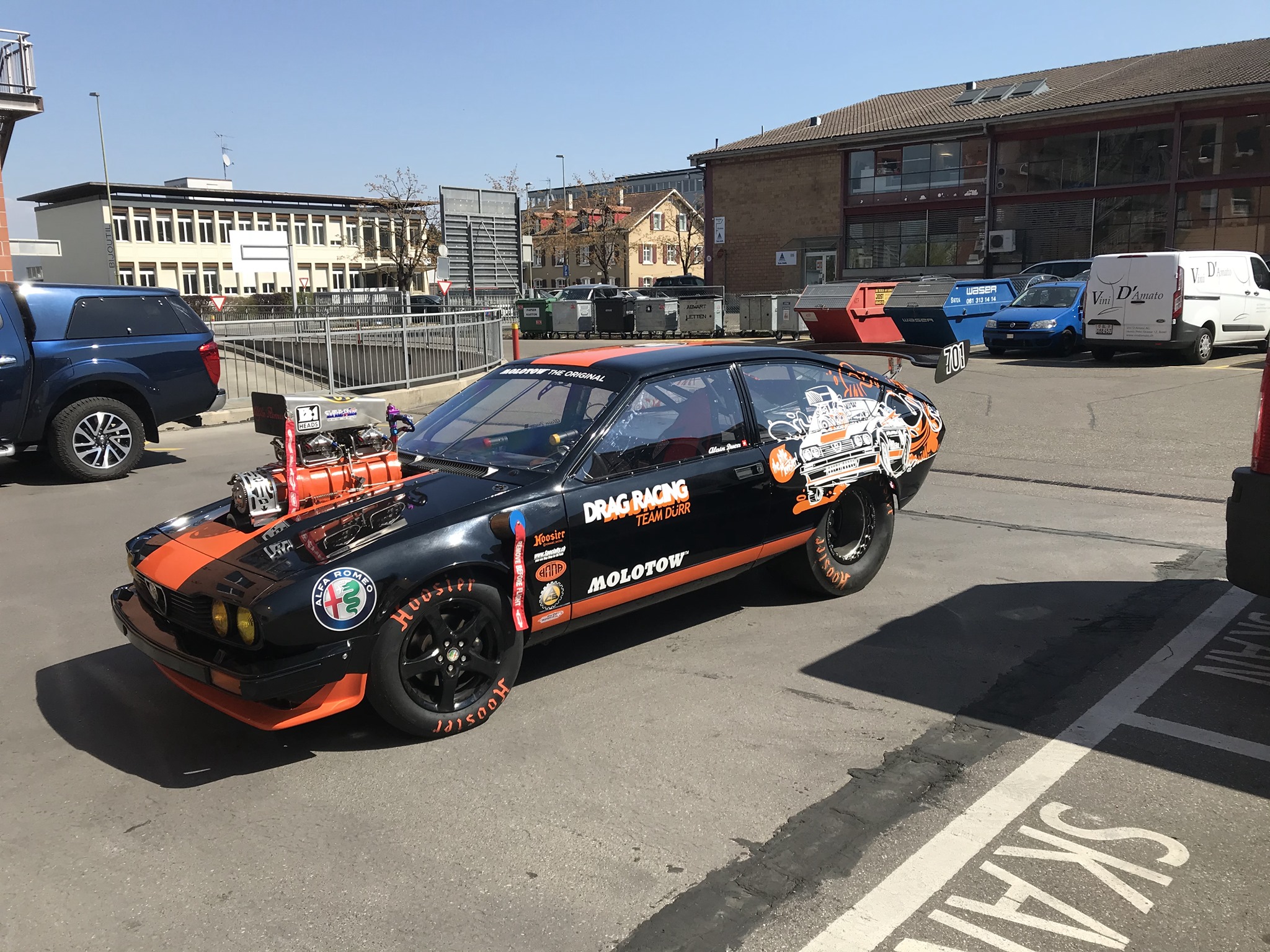 Alfa Romeo with a Supercharged Mopar V8