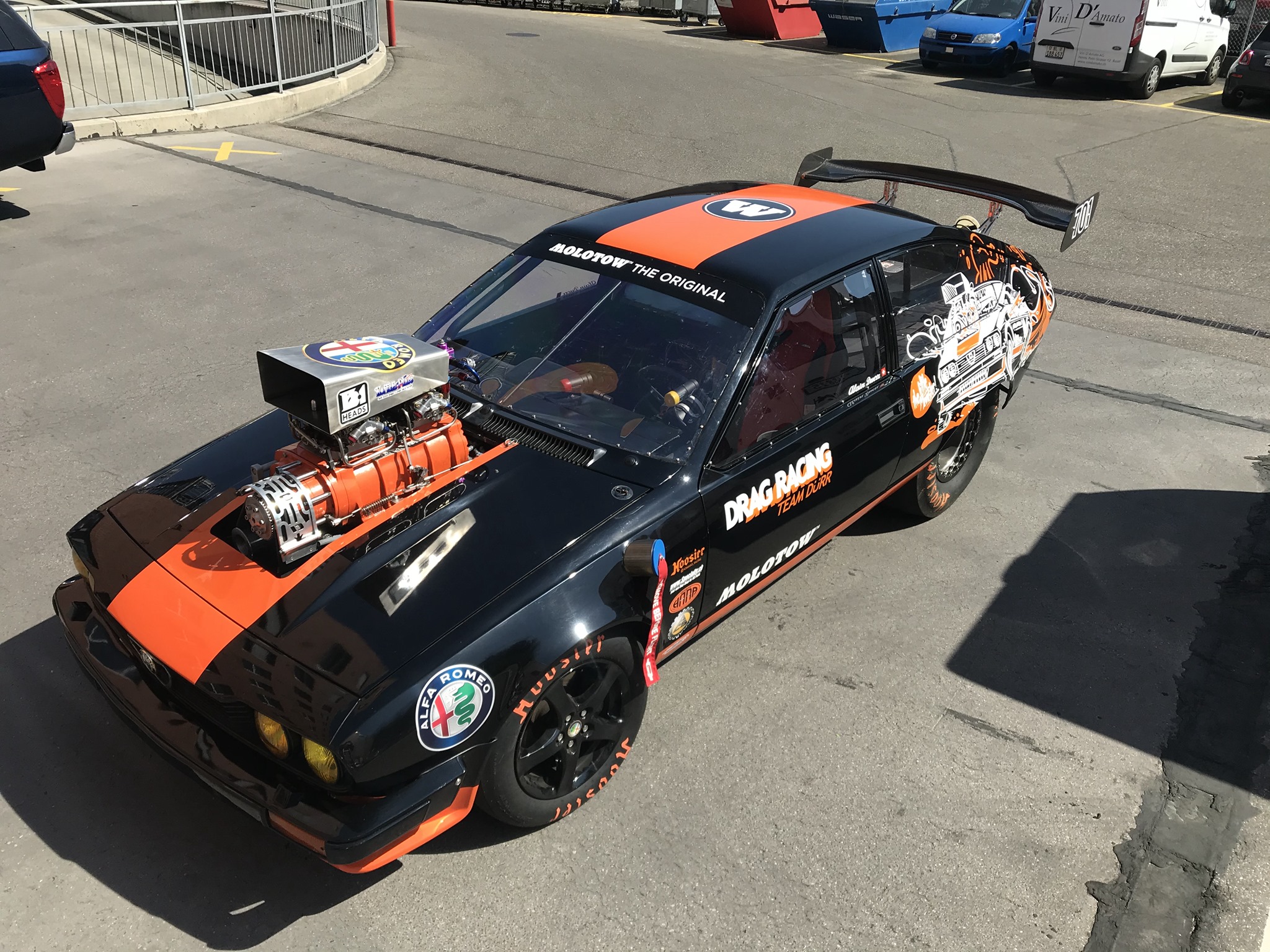 Alfa Romeo with a Supercharged Mopar V8