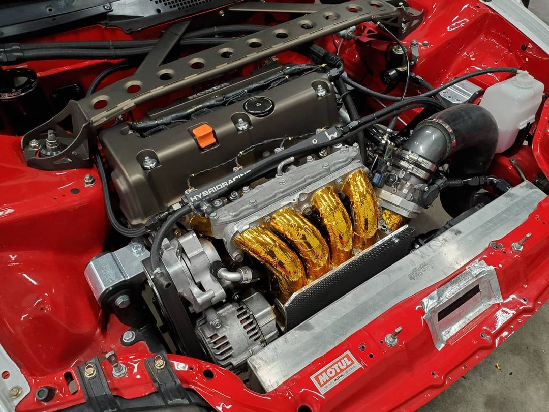 Eric Kutil 1992 Civic with a K24 inline-four 04 – Engine Swap Depot