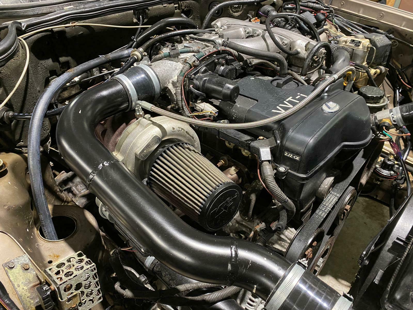1991 Mercedes 300SE with a Turbo 2JZ-GE - engineswapdepot.com