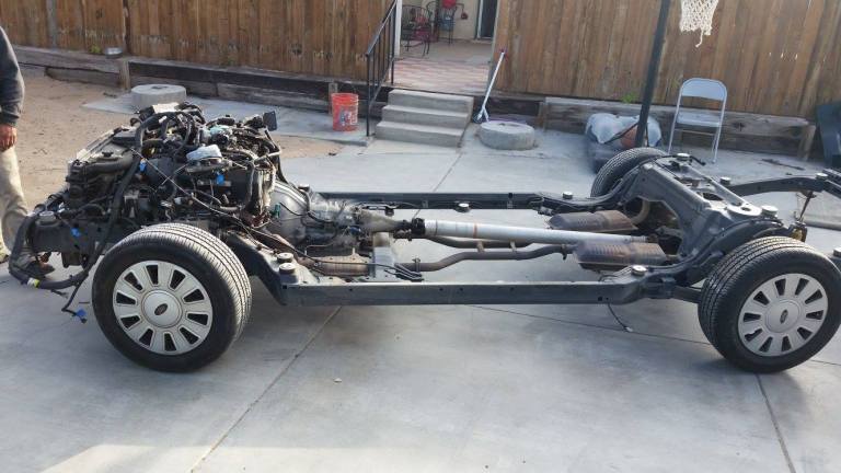 1985 Ford F-150 on a Crown Vic Chassis - engineswapdepot.com