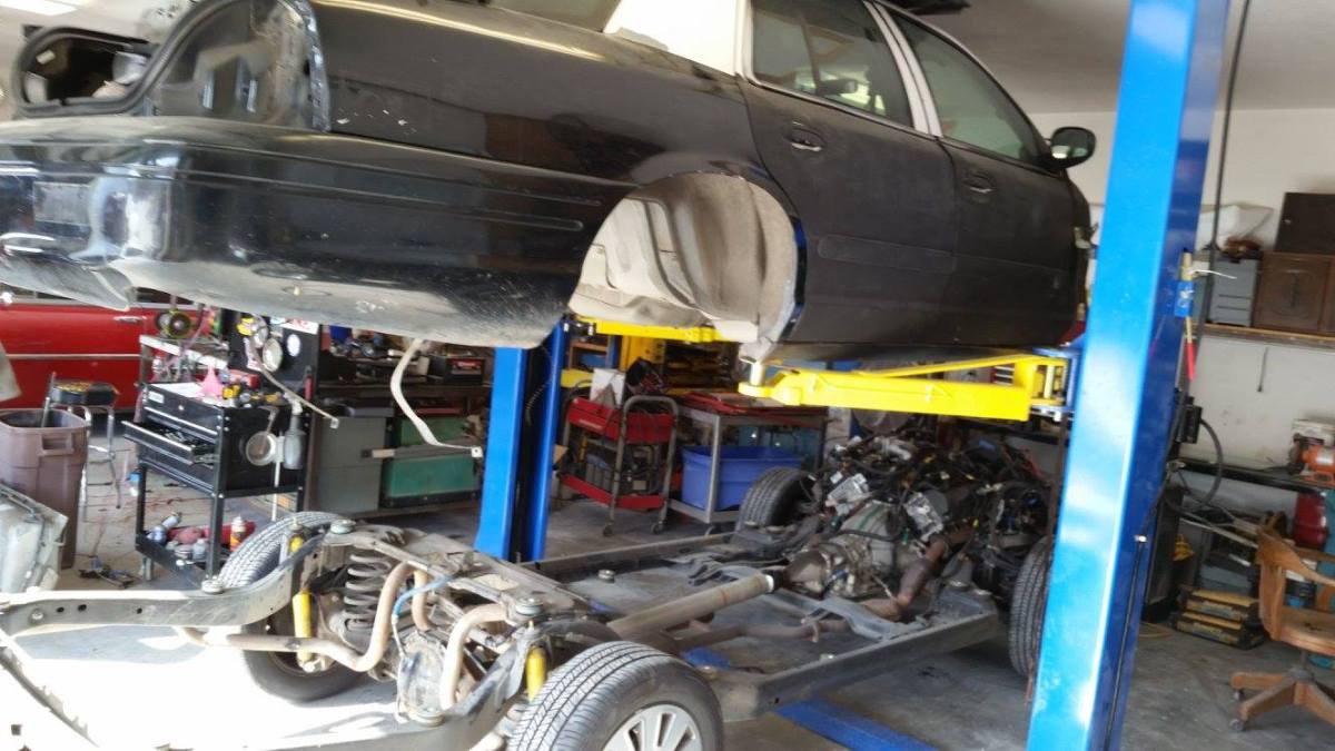 1985 Ford F-150 on a Crown Vic Chassis - engineswapdepot.com