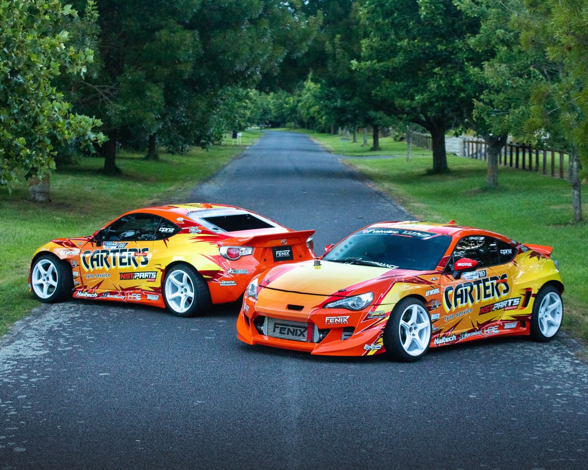 Twin Toyota GT86s with Turbo 2JZ Inline-Six