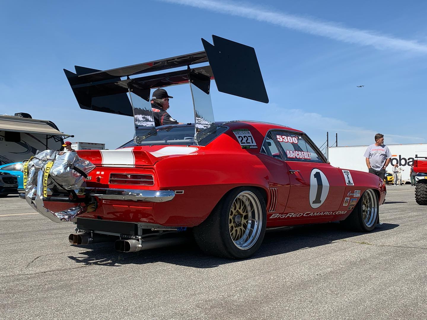 Big Red Camaro Races Shift Sector Half-Mile
