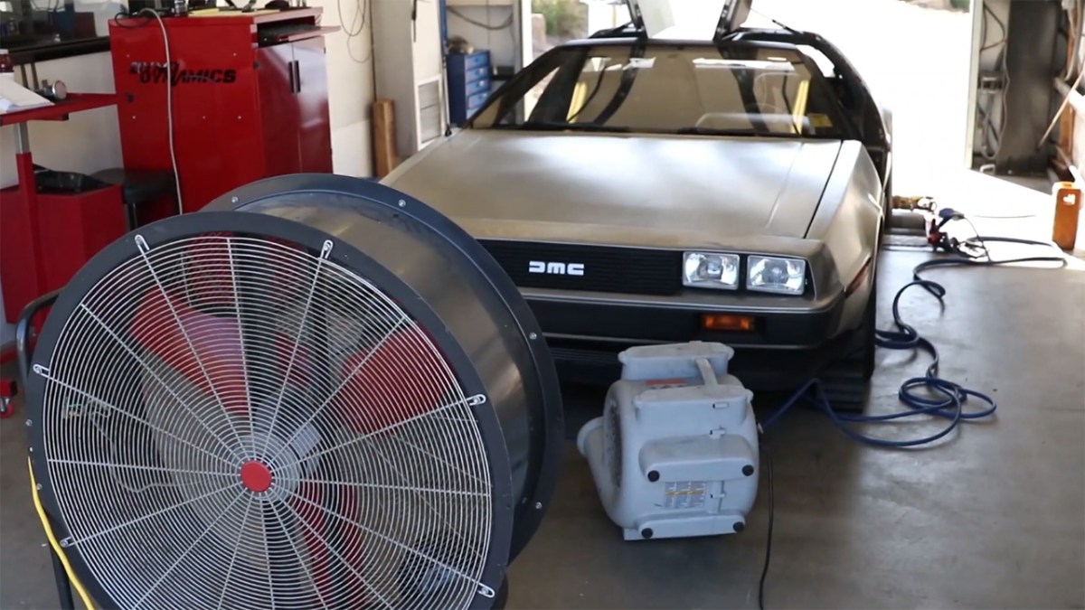 DeLorean with a Twin-Turbo Hyundai V6 at the Dyno - engineswapdepot.com