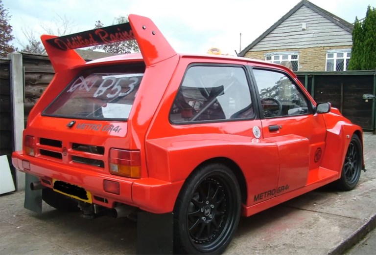 Metro 6R4 Replica with a Turbo Duratec V6 Drag Racing