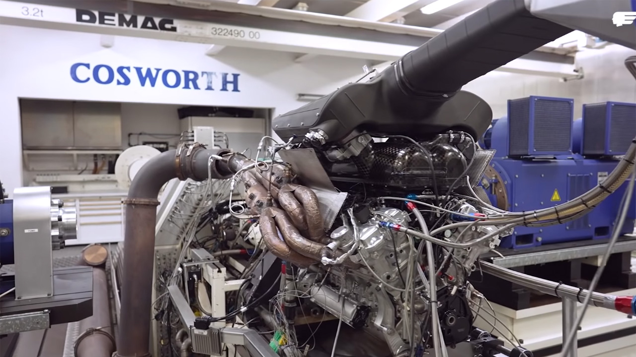 Cosworth GMA V12 Revs to 12,100 rpm on Dyno