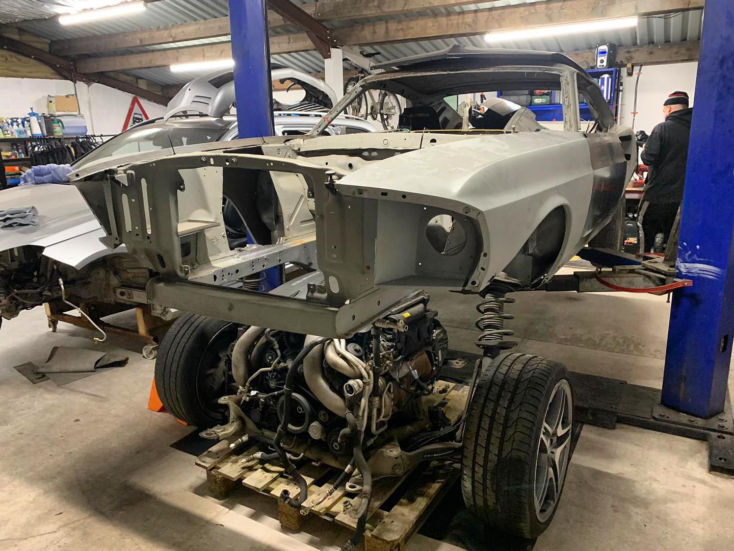 1969 Mustang with a Twin-Turbo Mercedes V8 and E63 AMG Drivetrain ...