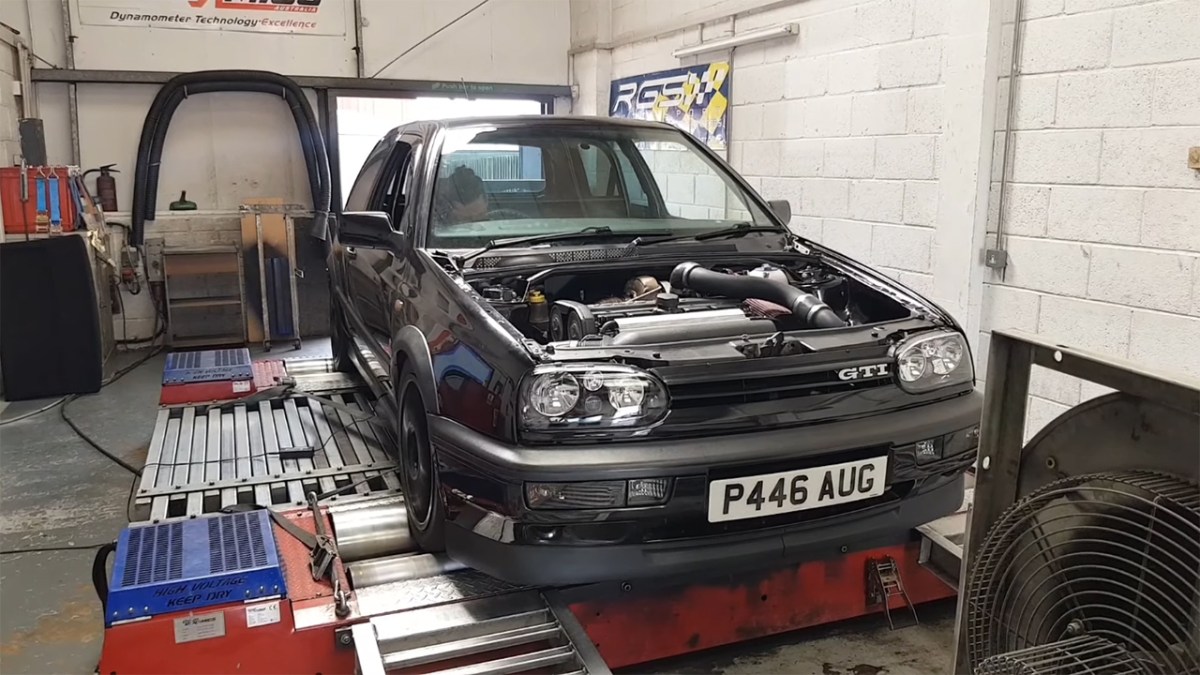 AWD Golf with a Turbo Volvo Inline-Five on Dyno - engineswapdepot.com
