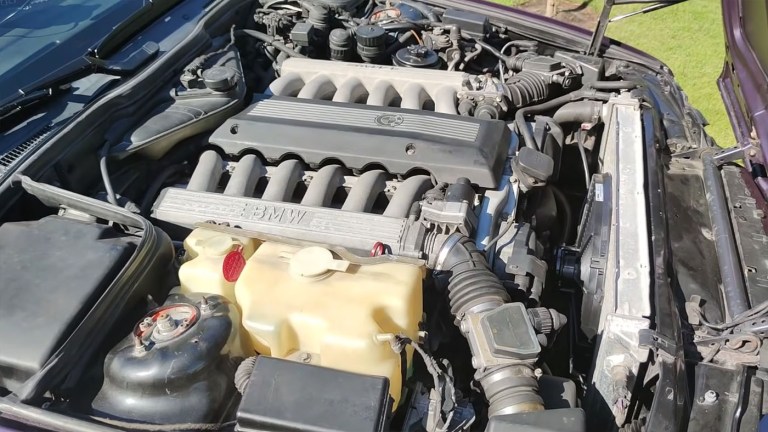 BMW E34 with a M73 V12 02 – Engine Swap Depot