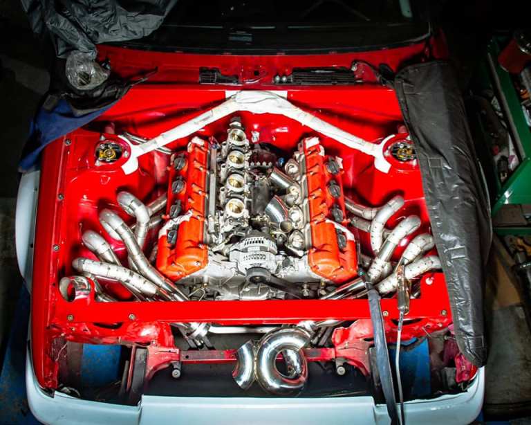 Toyota AE86 with a Ferrari V8