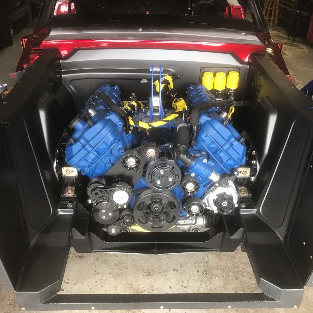 1966 Mustang with a Supercharged Coyote V8 - engineswapdepot.com