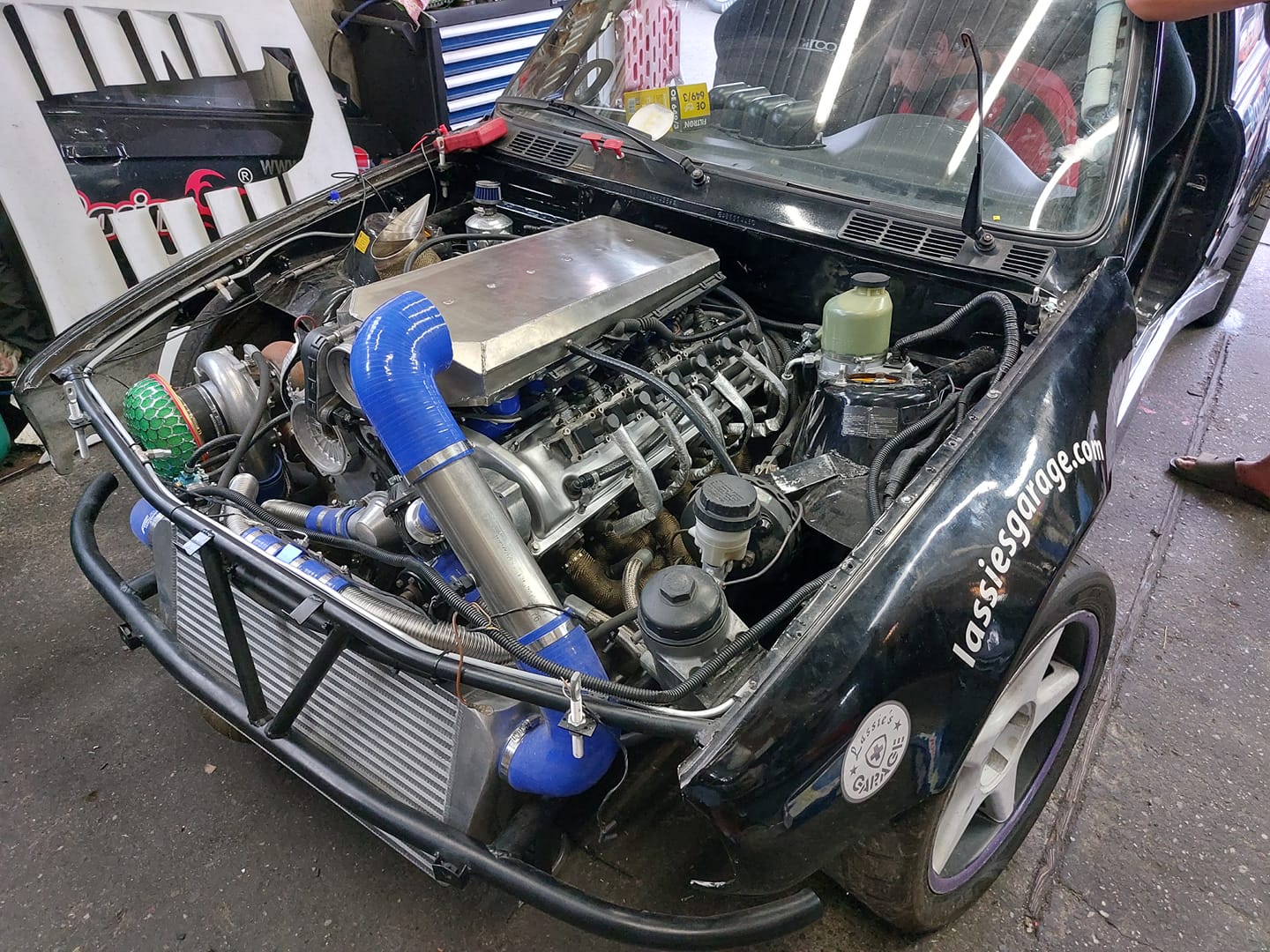 BMW E30 with a Turbo M70 V12