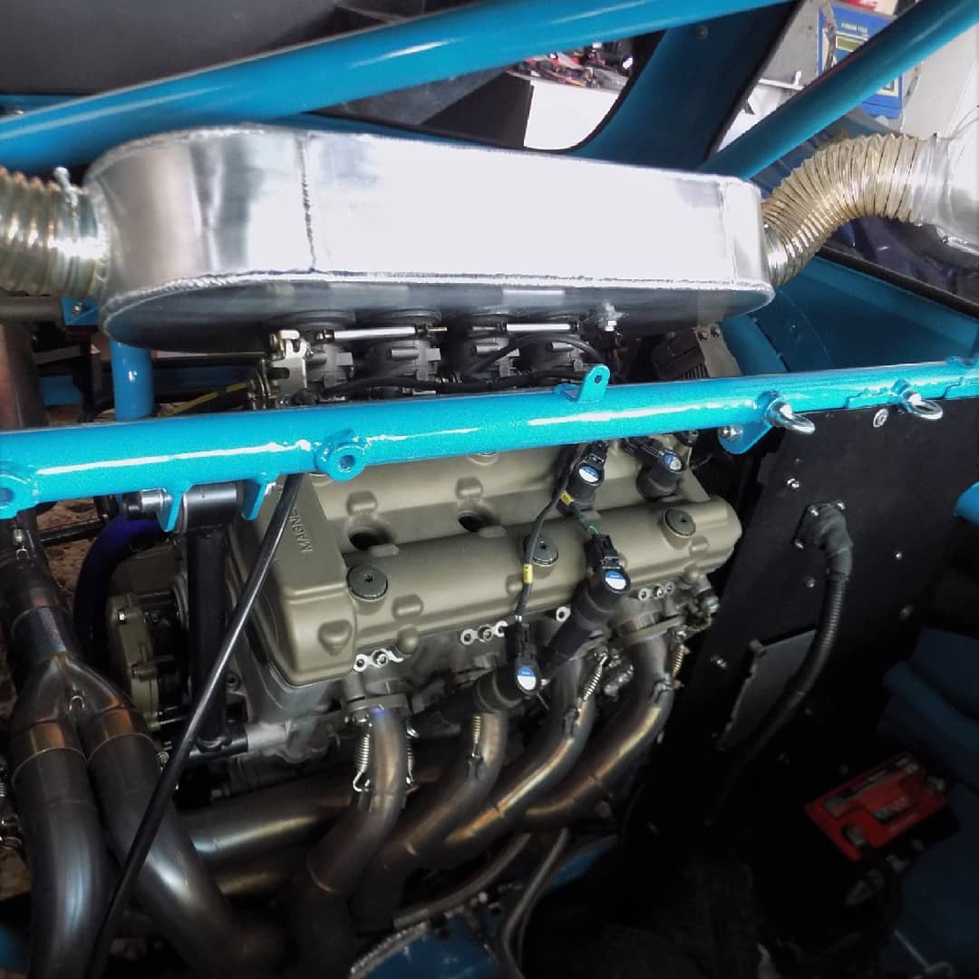 Mini Race Car with a Hayabusa Inline-Four - engineswapdepot.com
