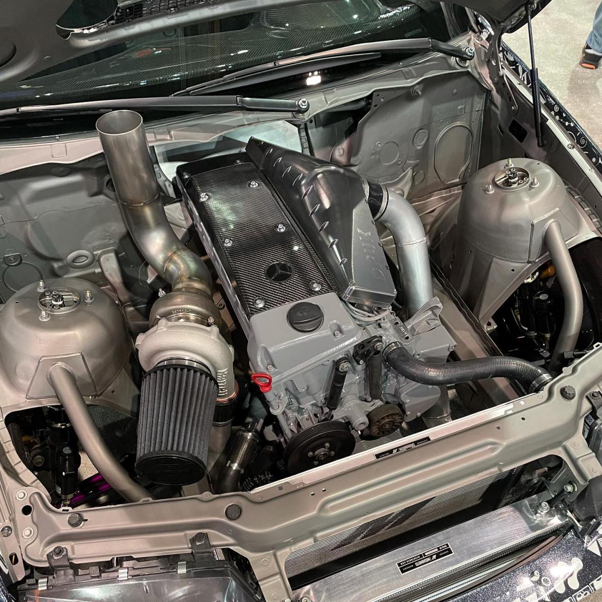 BMW E46 Wagon with a Mercedes OM606 Diesel Inline-Six - engineswapdepot.com