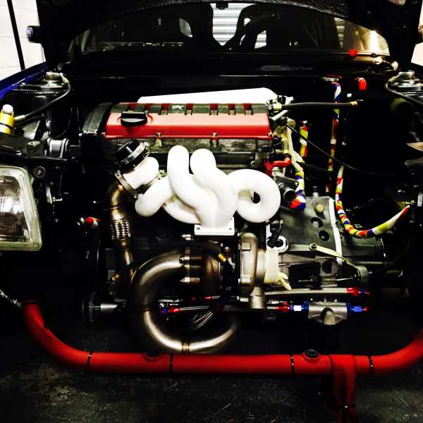 Peugeot 205 with a turbo 1.6 L TU5 inline-four 04 – Engine Swap Depot