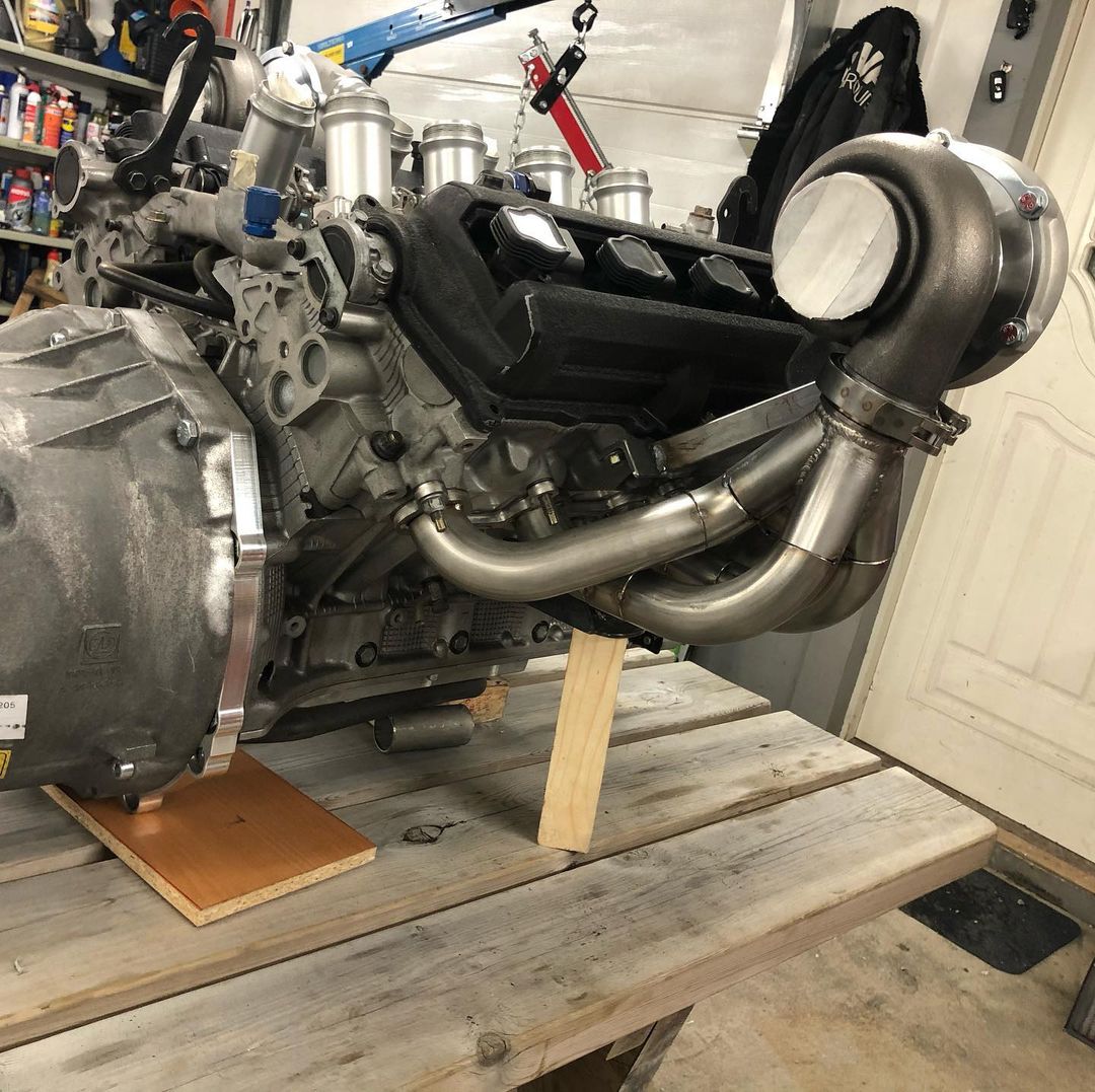 Volvo P1800 with a Twin-Turbo 1UZ V8 05 – Engine Swap Depot