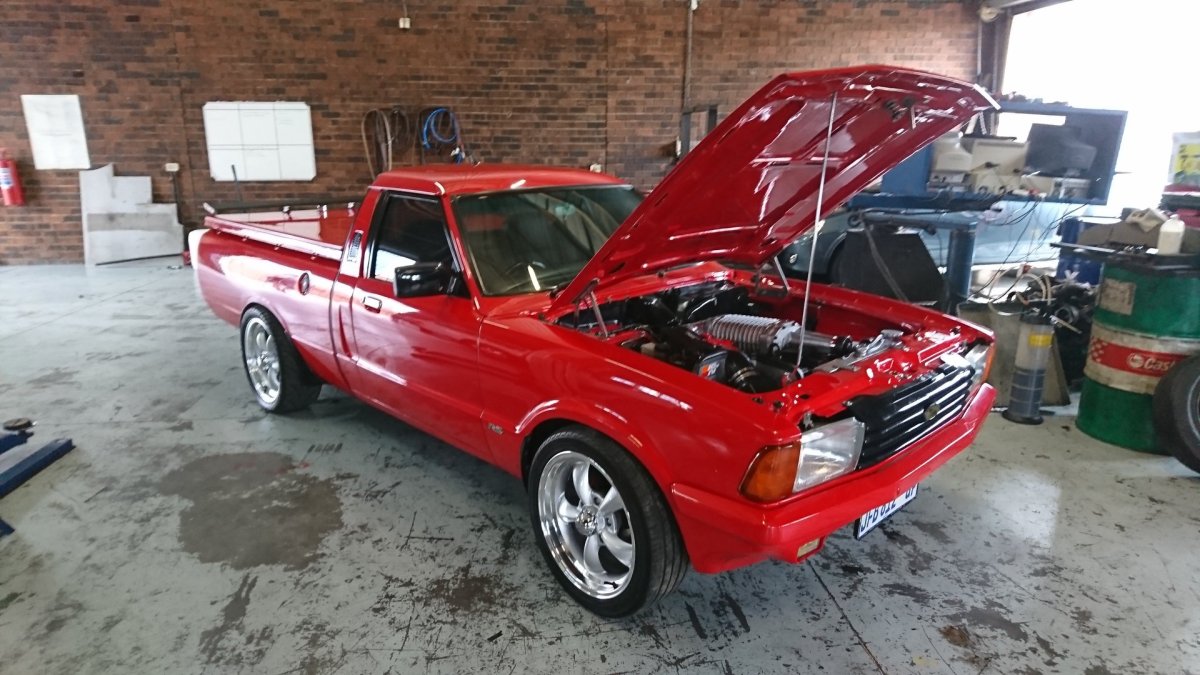 Ford Cortina with a Supercharged Toyota V8 - engineswapdepot.com
