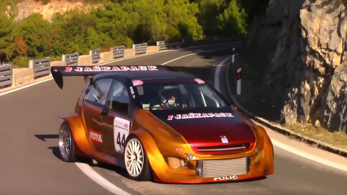 Smart Forfour Race Car with a 500+ hp Turbo Mercedes M111
