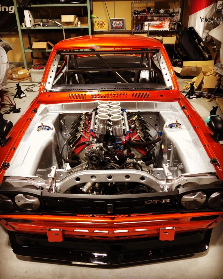 Nissan Skyline GT-R with a Dodge NASCAR V8 10 – Engine Swap Depot